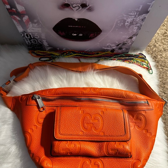 Gucci | Bags | Orange Gucci Embossed Womens Bag | Poshmark